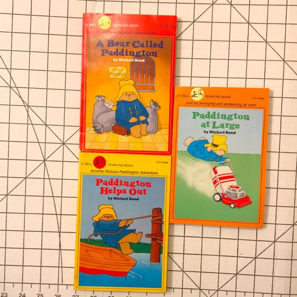 Other | Vintage Set Of 3 Paddington Bear Chapter Books | Poshmark
